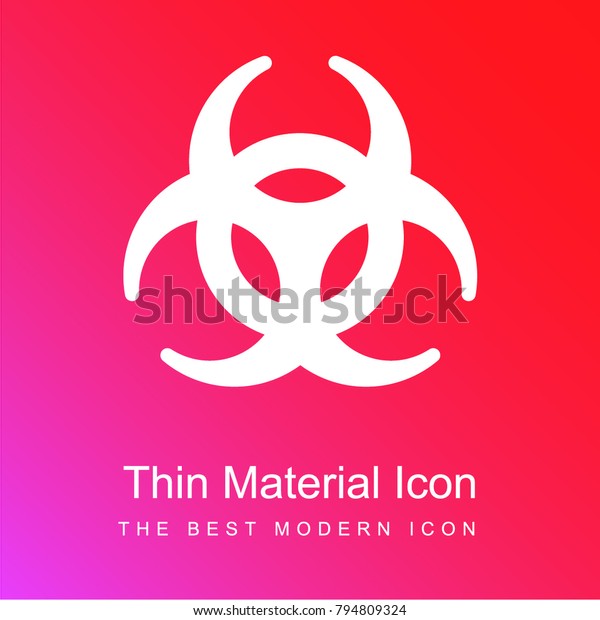 Biohazard Symbol Red Pink Gradient Material: เวกเตอร์สต็อก (ปลอดค่า ...