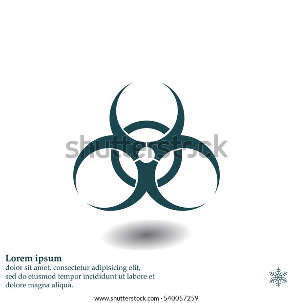 Biohazard Symbol Vector Sign Isolated Stock Vector (Royalty Free ...