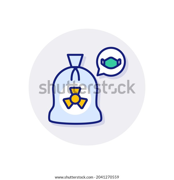 Biohazard Waste Icon Vector Logotype Stock Vector (Royalty Free ...