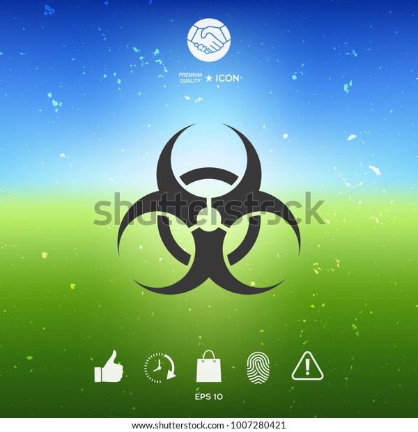Biological Hazard Sign Stock Vector (Royalty Free) 1007280421 ...