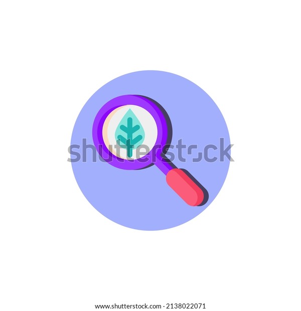 Biology Science Flat Icon Round Colorful Stock Vector (Royalty Free ...