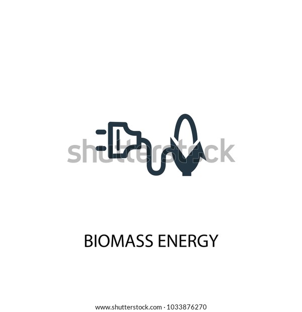 Biomass Energy Icon Simple Element Illustration Stock Vector (Royalty ...