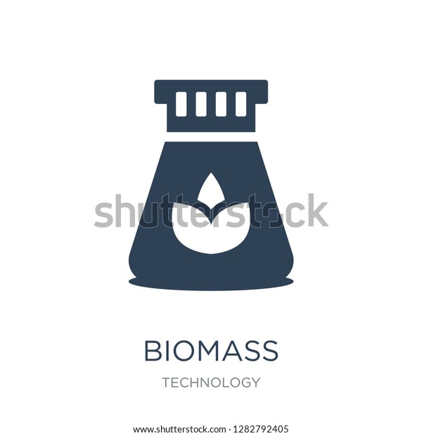 Biomass Icon Vector On White Background Stockvektor (royaltyfri ...