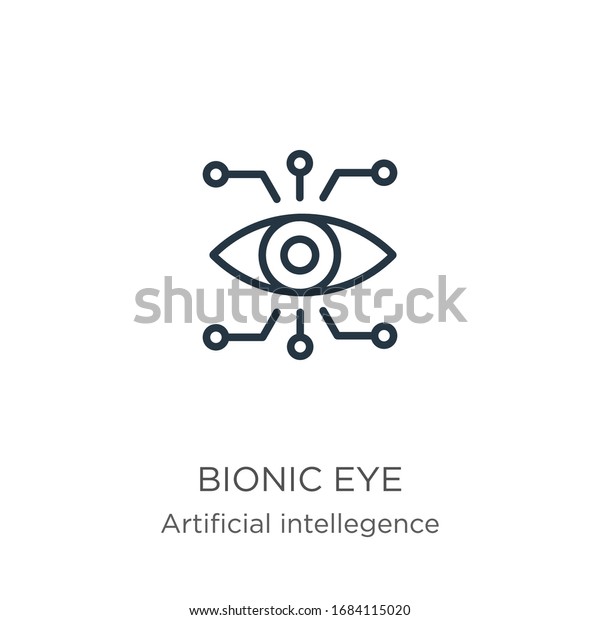 Bionic Eye Icon Thin Linear Bionic Stock Vector (Royalty Free) 1684115020 Bionic Eye Icon Thin Linear Bionic Stock Vector (Royalty Free) 1684115020