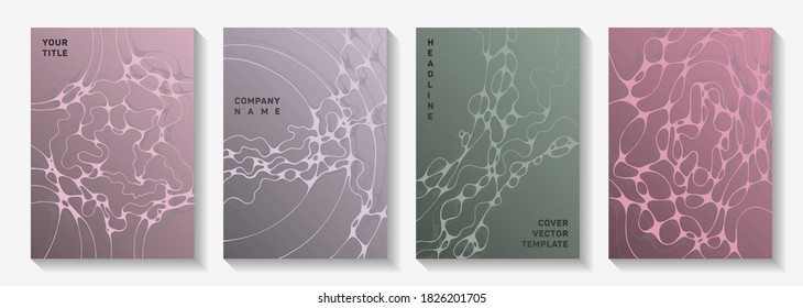 Biotechnology Neuroscience Vector Covers Neuron Cells Stock Vector ...