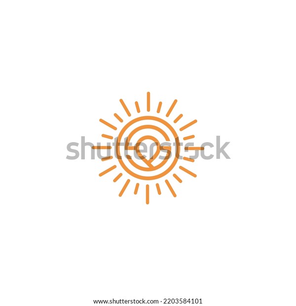 Biotechnology Sun Shape Logo Icon Illustration Stock Vector (Royalty ...