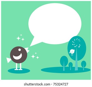 Bird Announcement Stock Vector (Royalty Free) 75324727 | Shutterstock