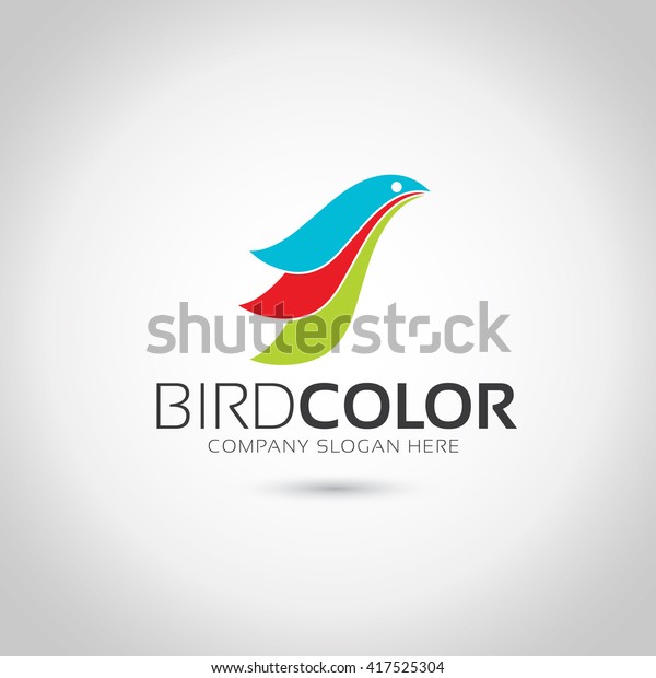 Bird Color Logo Stock Vector (Royalty Free) 417525304 | Shutterstock