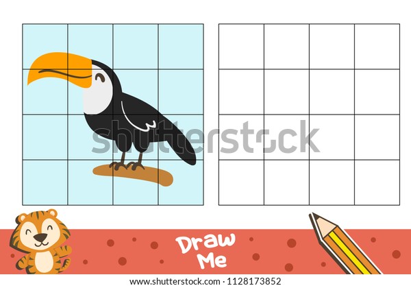 Bird Copy Picture Cartoon Vector Illustration Stock Vector (Royalty ...