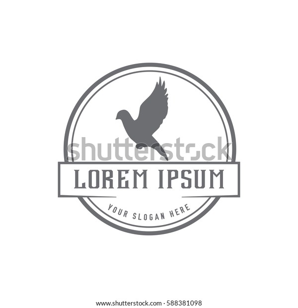 Bird Farm Logo Design Stock Vector (Royalty Free) 588381098 | Shutterstock