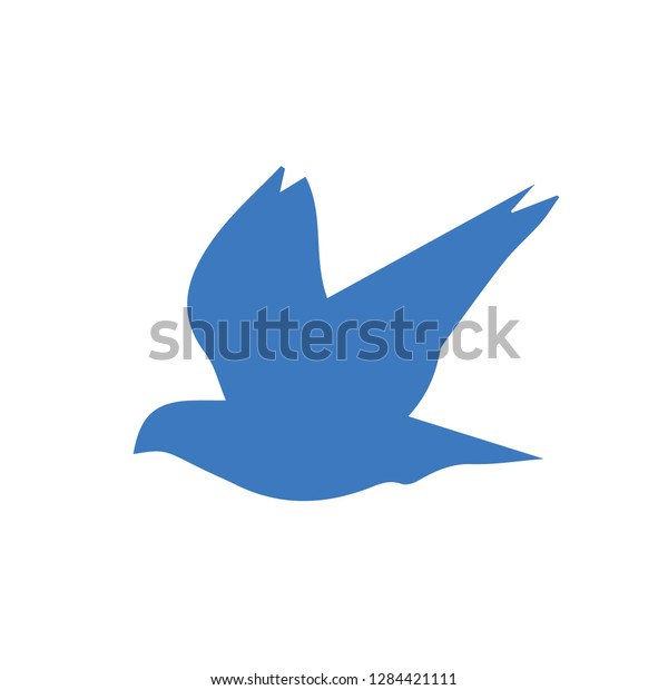Bird Flying Icon Illustration Stock Vector (Royalty Free) 1284421111 ...
