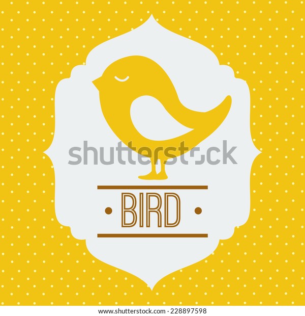 Bird Graphic Design Vector Illustration Stock Vector (Royalty Free ...