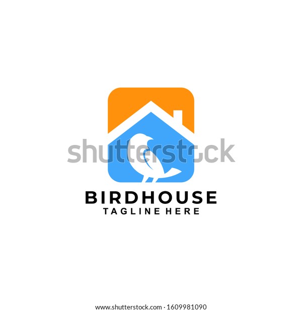 Bird House Logo Design Vector Template Stock Vector (Royalty Free ...