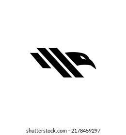 Bird Logo Letter M Simple Modern Stock Vector (Royalty Free) 2178459297 ...