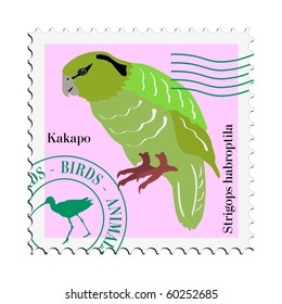 Bird On Stamp Stock Vector (Royalty Free) 60252685 | Shutterstock