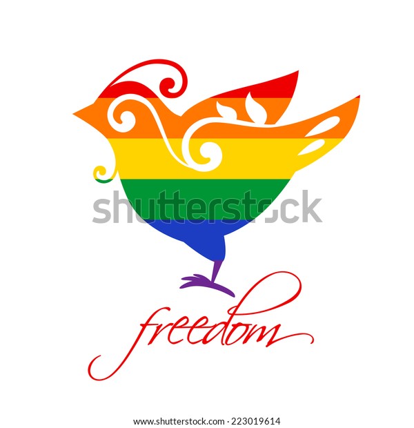 Bird Symbol Freedom Love Creativity Vector Stock Vector (Royalty Free ...