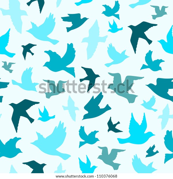 Birds Seamless Pattern Colorful Texture On Stock Vector (Royalty Free ...