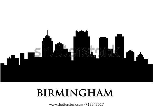 Birmingham Skyline Vector Stock Vector (Royalty Free) 718243027