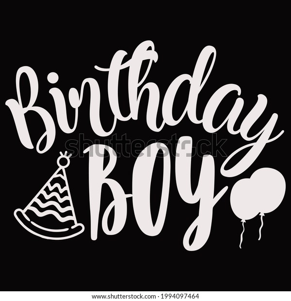 Birthday Boy Birthday Craft Design Stock Vector (Royalty Free ...
