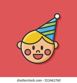 Birthday Boy Icon Stock Vector (Royalty Free) 311461760 | Shutterstock