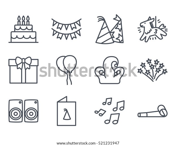 Happy birthday line art : 60 813 images, photos et images vectorielles ...