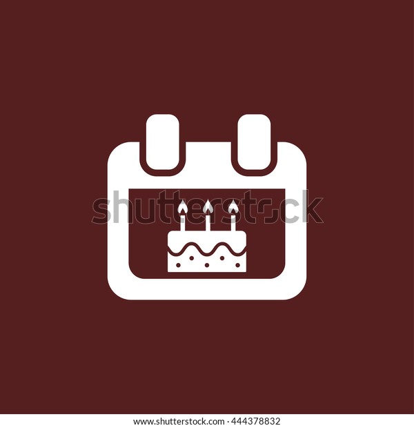 Birthday Calendar Icon Stock Vector (Royalty Free) 444378832 | Shutterstock