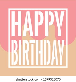 Birthday Card Text Vector Illustration Design Stock Vector (Royalty ...