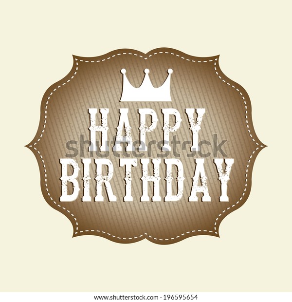Birthday Design Over Beige Background Vector Stock Vector (Royalty Free ...