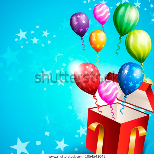 Birthday Invitation Card Birthday Background Stock Vector (Royalty Free ...