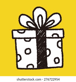 Birthday Presents Doodle Drawing Stock Vector (Royalty Free) 276722954 ...