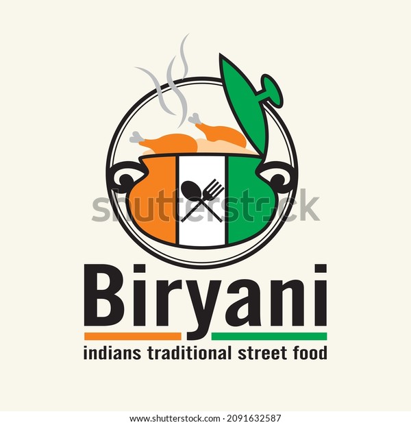 Biryani Logo Vector Indian Street Food Stock Vector (Royalty Free ...