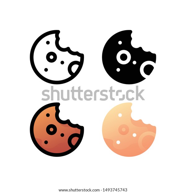 Biscuit Logo Icon Design Four Style Stock Vector (Royalty Free) 1493745743
