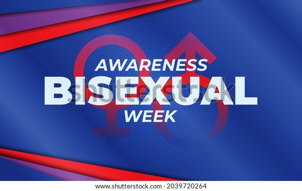 Bisexual Awareness Week Known Biweek Annual Stock Vector (Royalty Free ...