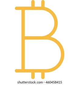 Bit Coin Outline Icon Stock Vector (Royalty Free) 460458415 | Shutterstock