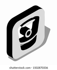 Bitbucket Icon Symbol Isometric Vector Stock Vector (Royalty Free ...