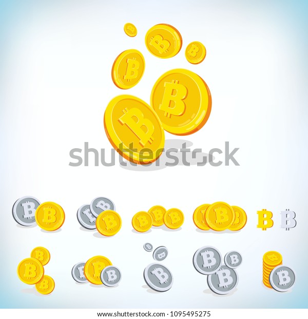 Bitcoin 2d Cartoon Bit Coin Digital Stock Vector (Royalty Free ...