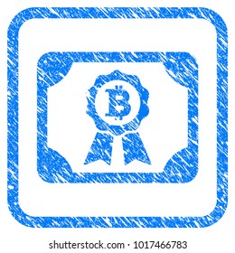 Bitcoin Certificate Rubber Seal Stamp Watermark Stock Vector (Royalty ...