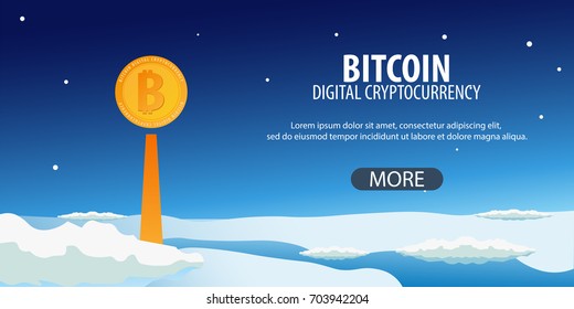 Bitcoin Logo Emblem Digital Cryptocurrency Technology Stock Vector ...
