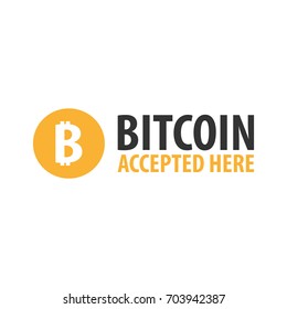 Bitcoin Logo Emblem Digital Cryptocurrency Technology Stock Vector ...