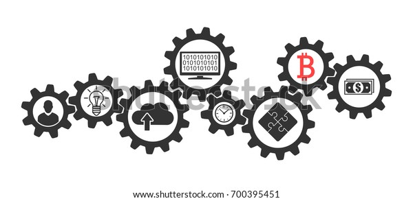 Bitcoin Mining Scheme Idea Profit Vector: เวกเตอร์สต็อก (ปลอดค่า ...