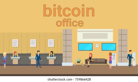 Bitcoin Office People Stock Vector (Royalty Free) 759866428 | Shutterstock
