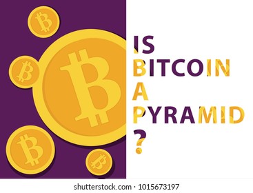Bitcoin Pyramid Concept Vector Illustration Stock Vector (Royalty Free ...