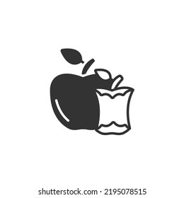 Bite Apple Icons Symbol Vector Elements Stock Vector (Royalty Free ...