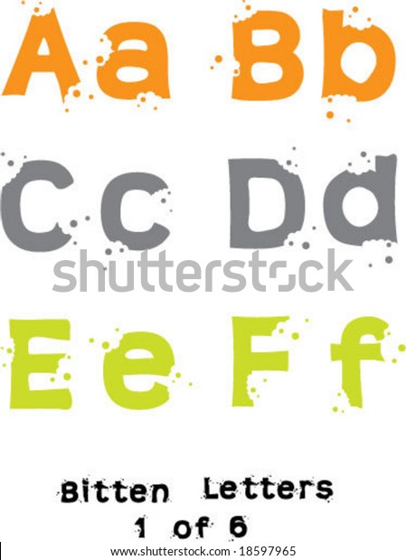 747 imagens de Bitten letters Imagens, fotos stock e vetores | Shutterstock