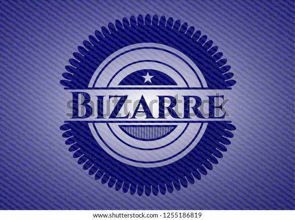 Bizarre Emblem Denim Texture Stock Vector (Royalty Free) 1255186819 ...