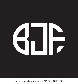Bjf Letter Logo Design On Black Stock Vector (Royalty Free) 2140198459 ...