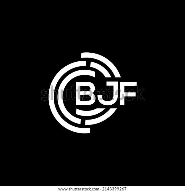 Bjf Letter Logo Design On Black Stock Vector (Royalty Free) 2143399267 ...