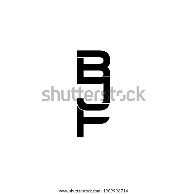 Bjf Letter Original Monogram Logo Design Stock Vector (Royalty Free ...