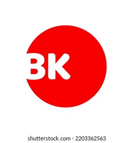 Bk Company Name Initial Letters Monogram Stock Vector (Royalty Free ...