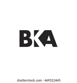 Bka Logo Vector Graphic Branding Letter Stock Vector (Royalty Free ...